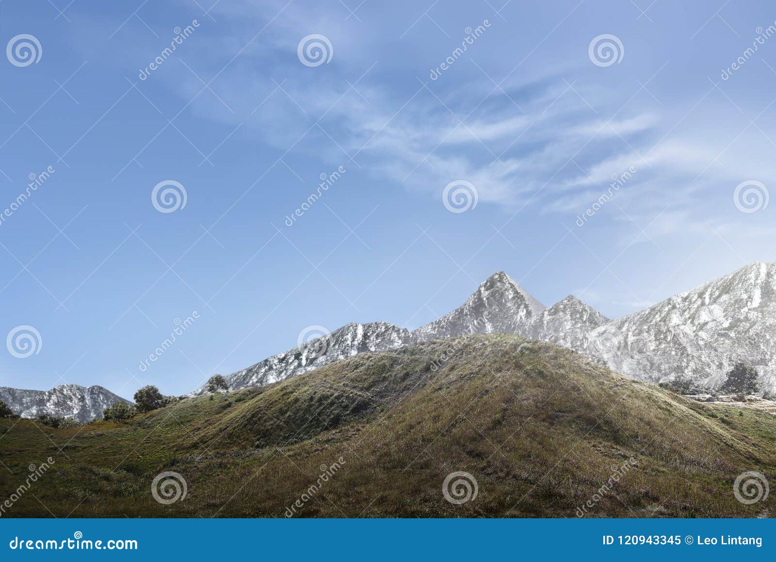 Beautiful View of a Mountainside Stock Image - Image of background ...