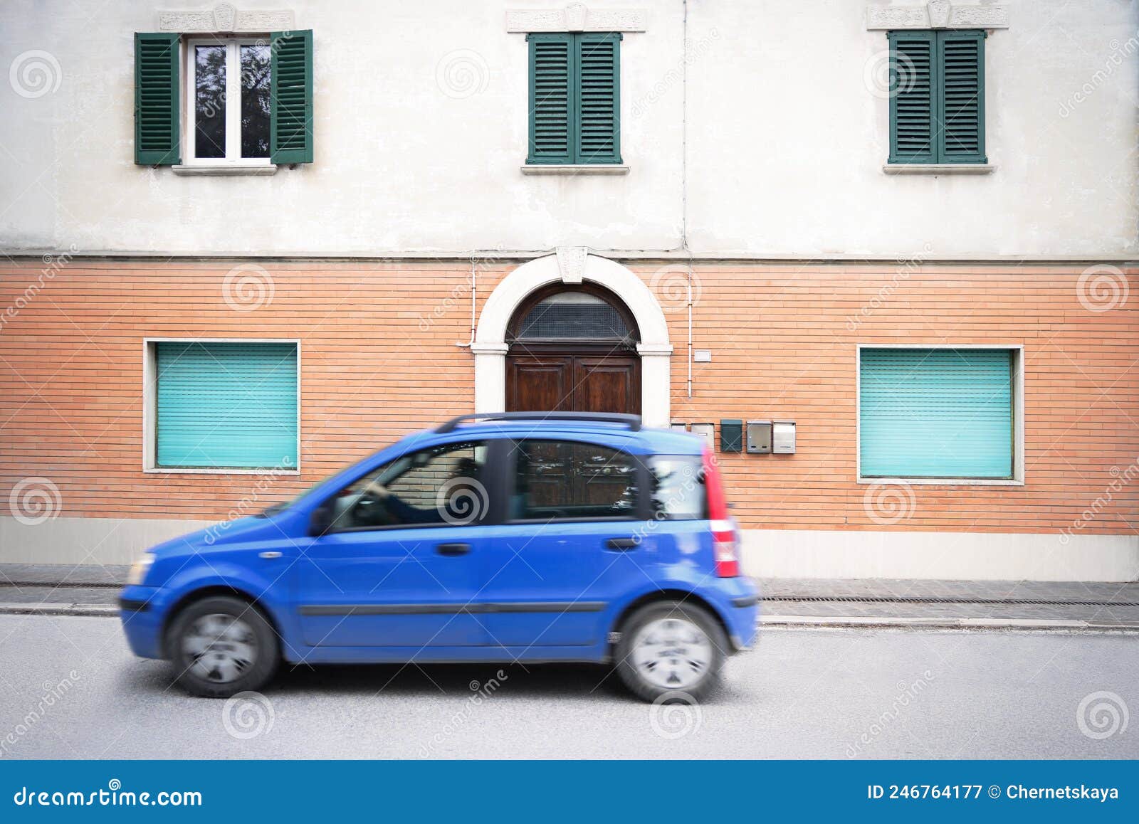 Beautiful View of Moving Car and Building Stock Image - Image of auto ...