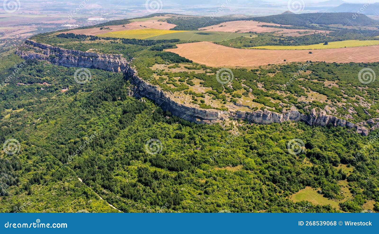 Beautiful View of a Natural Rock Formation on a Hill Stock Photo ...