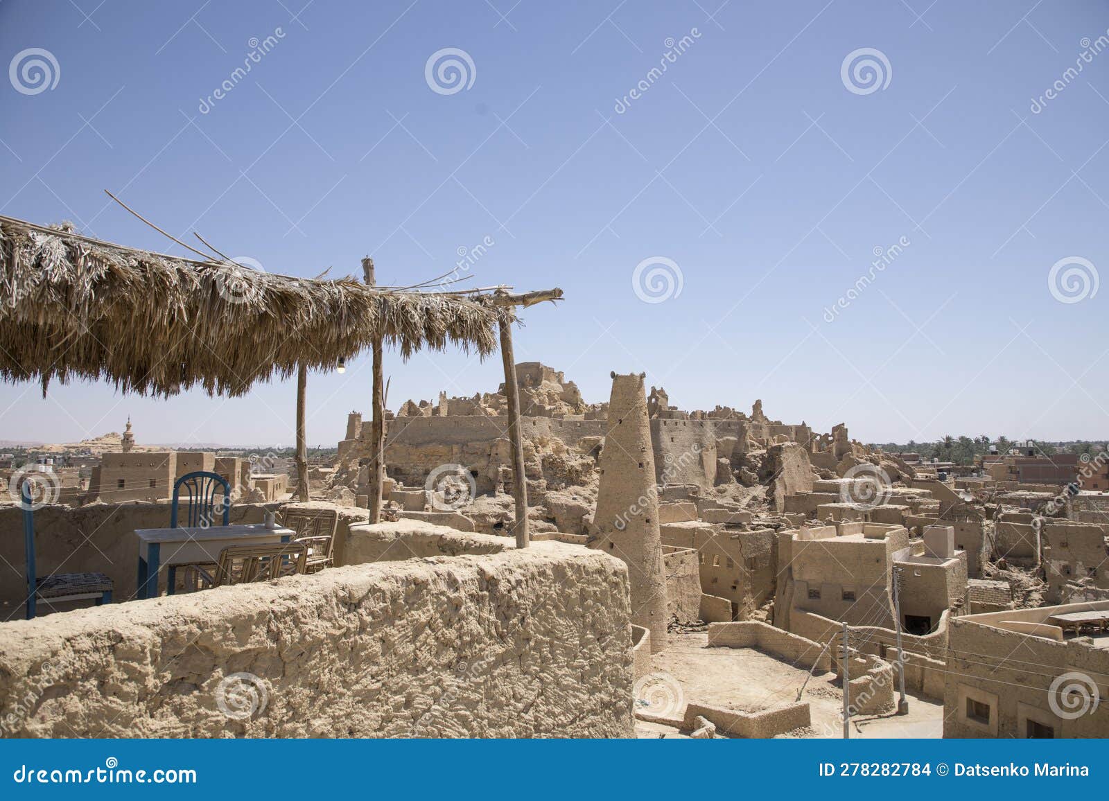 Beautiful View of the Old Town of Siwa Oasis in Siwa Stock Photo ...