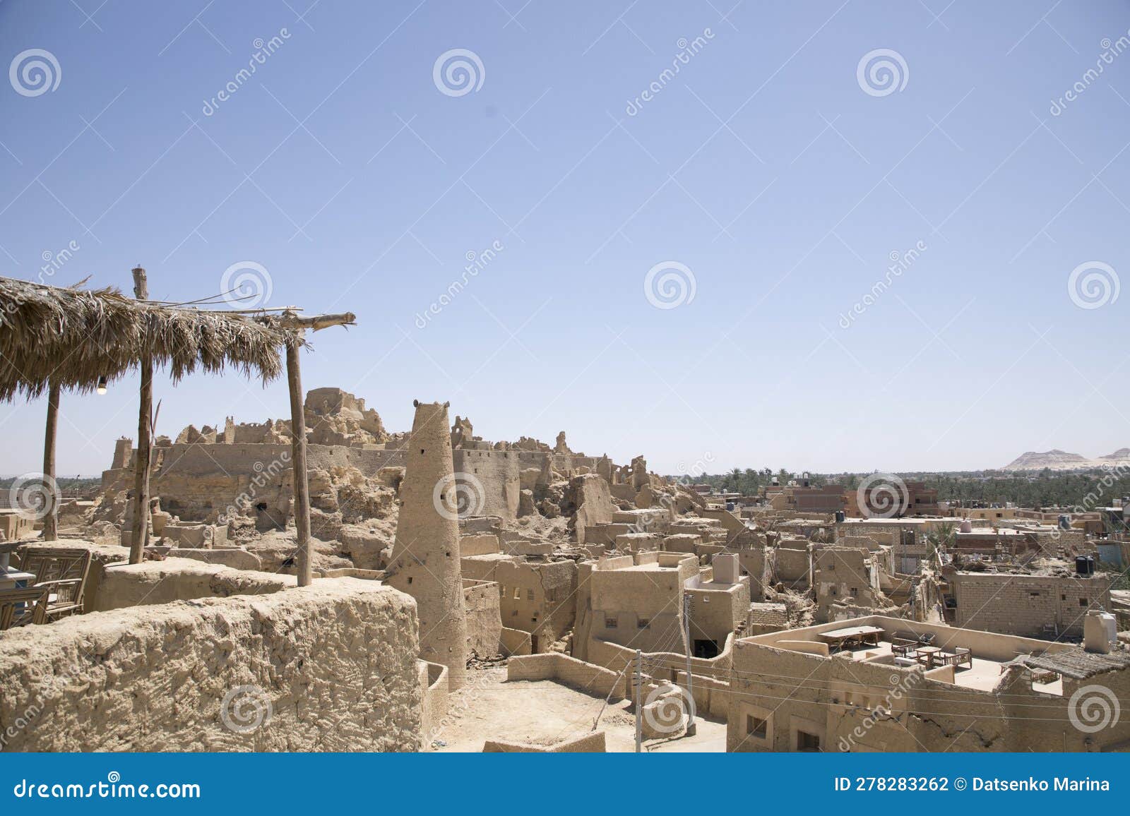 Beautiful View of the Old Town of Siwa Oasis in Siwa Stock Photo ...