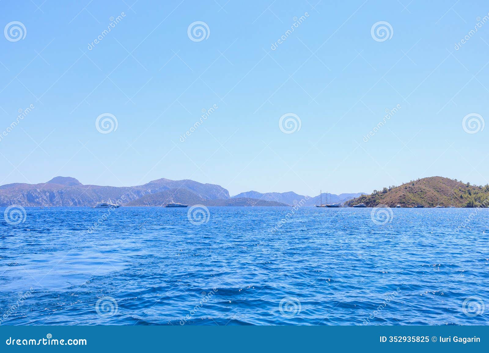 Beautiful View of the Open Sea. Background with Selective Focus and ...