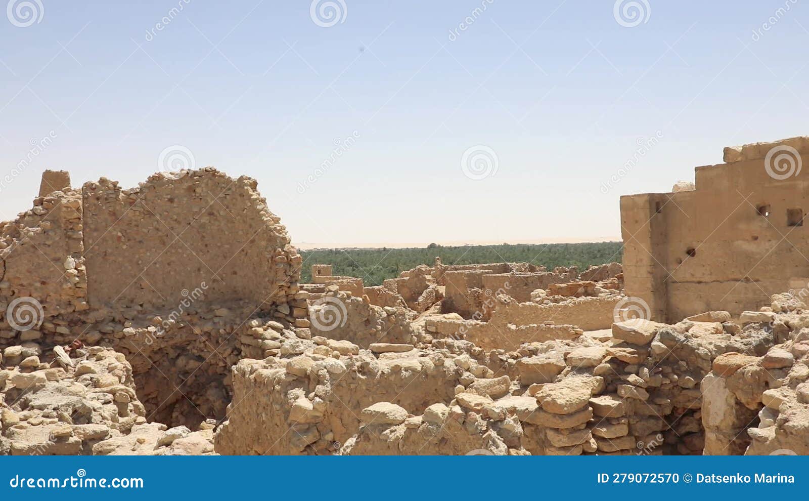 Beautiful View of the Oracle Temple in Siwa Oasis Stock Footage - Video ...