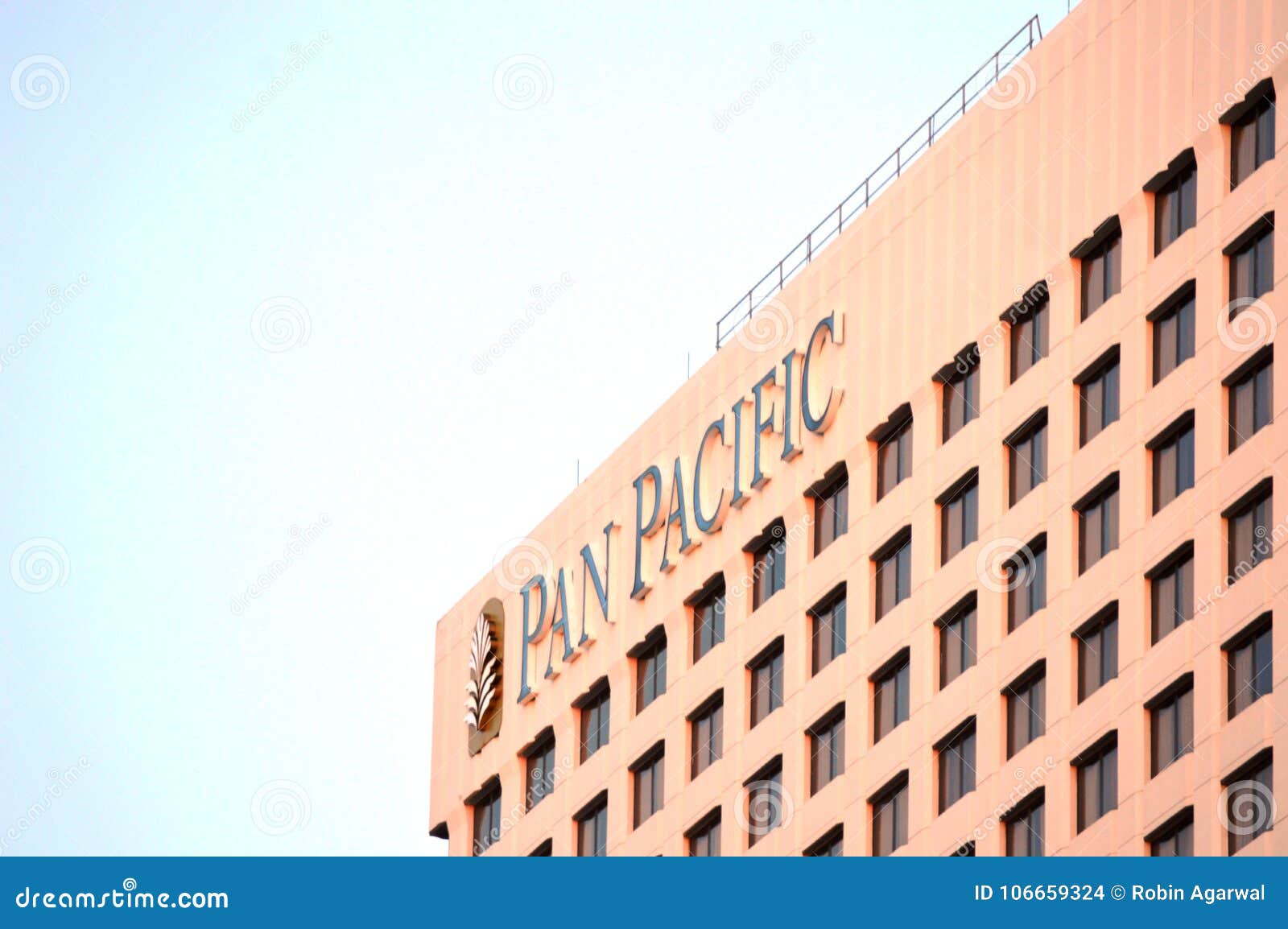 Beautiful View of Pan Pacific Hotel Editorial Stock Image - Image of ...