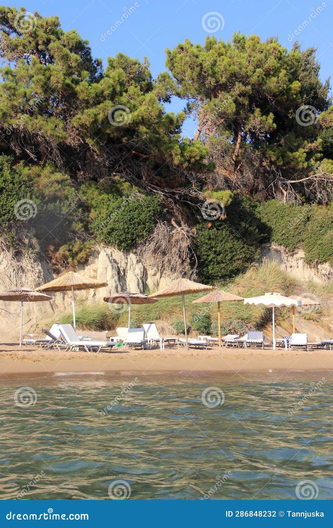 Beautiful View of Pefki, Rhodos, Greece Stock Photo - Image of color ...