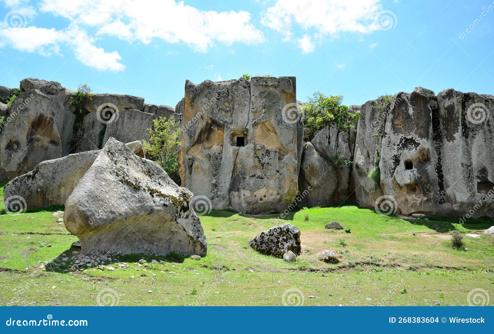 Beautiful View of a Pile of Large and Ancient Stones with Special ...