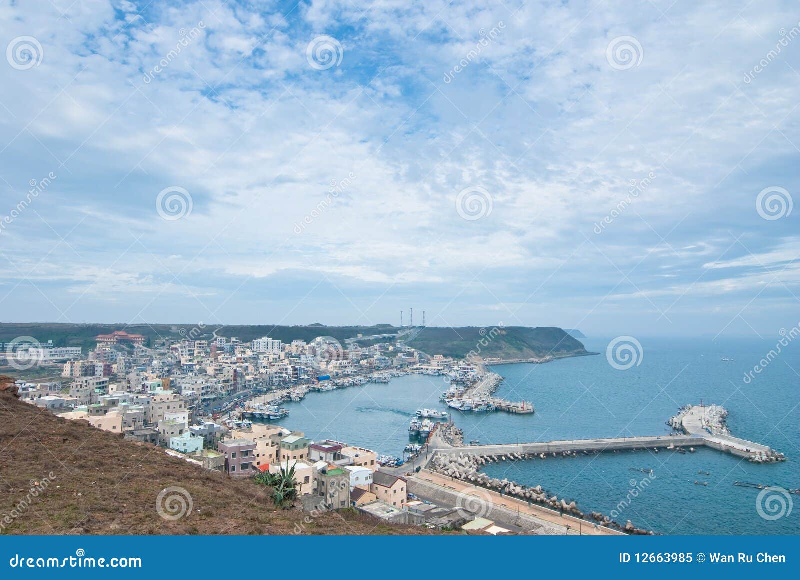Beautiful view of the port stock image. Image of mediterranean - 12663985
