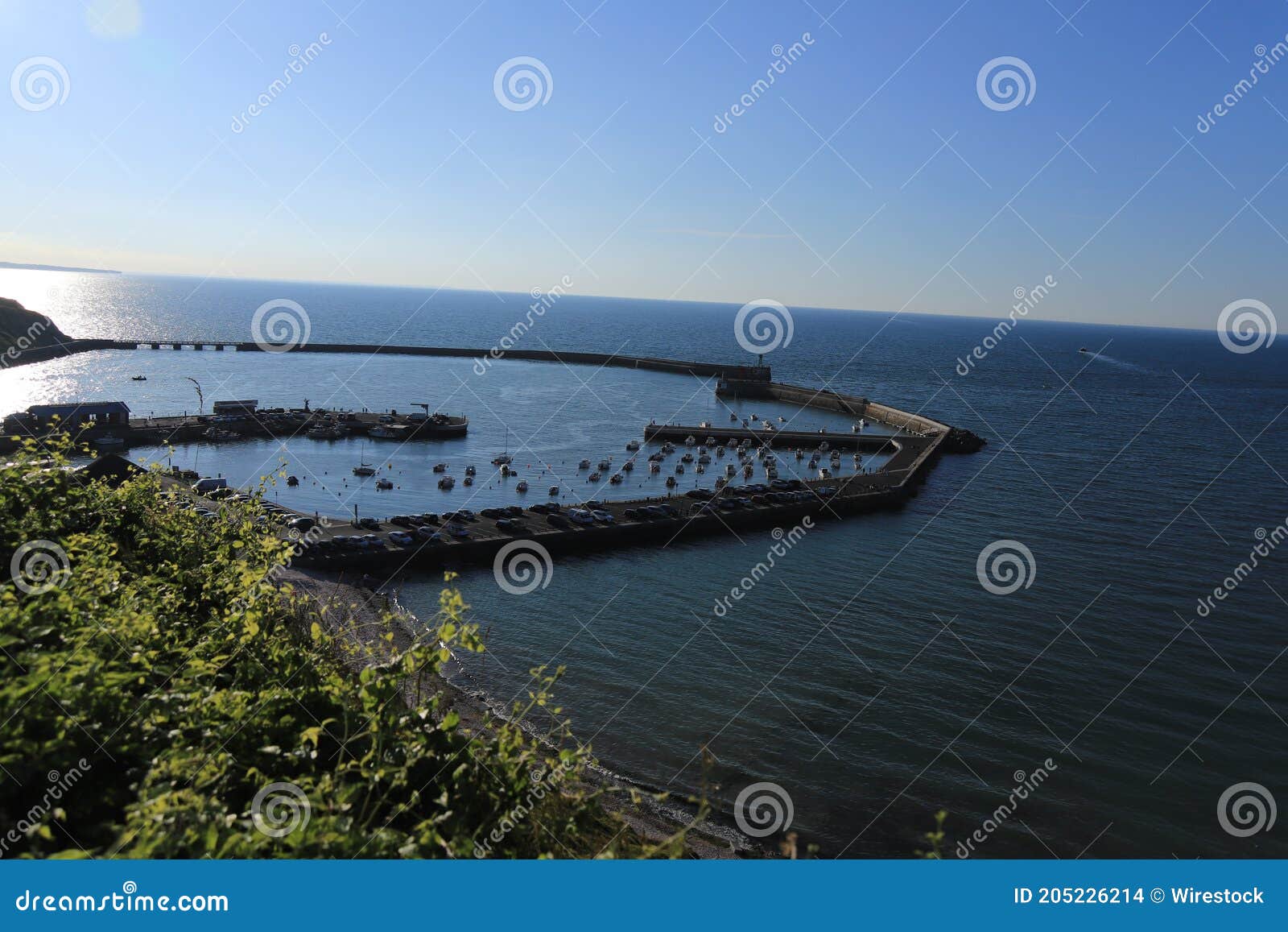 Beautiful View of the Port from a Cliff Stock Photo - Image of coast ...