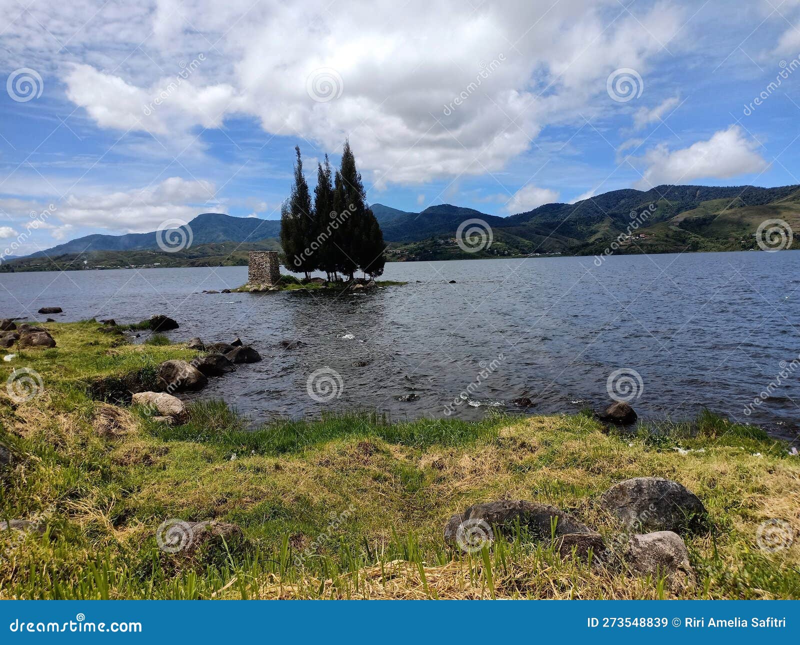 Beautiful View in Pulau Indah Solok West Sumatra Stock Image - Image of ...
