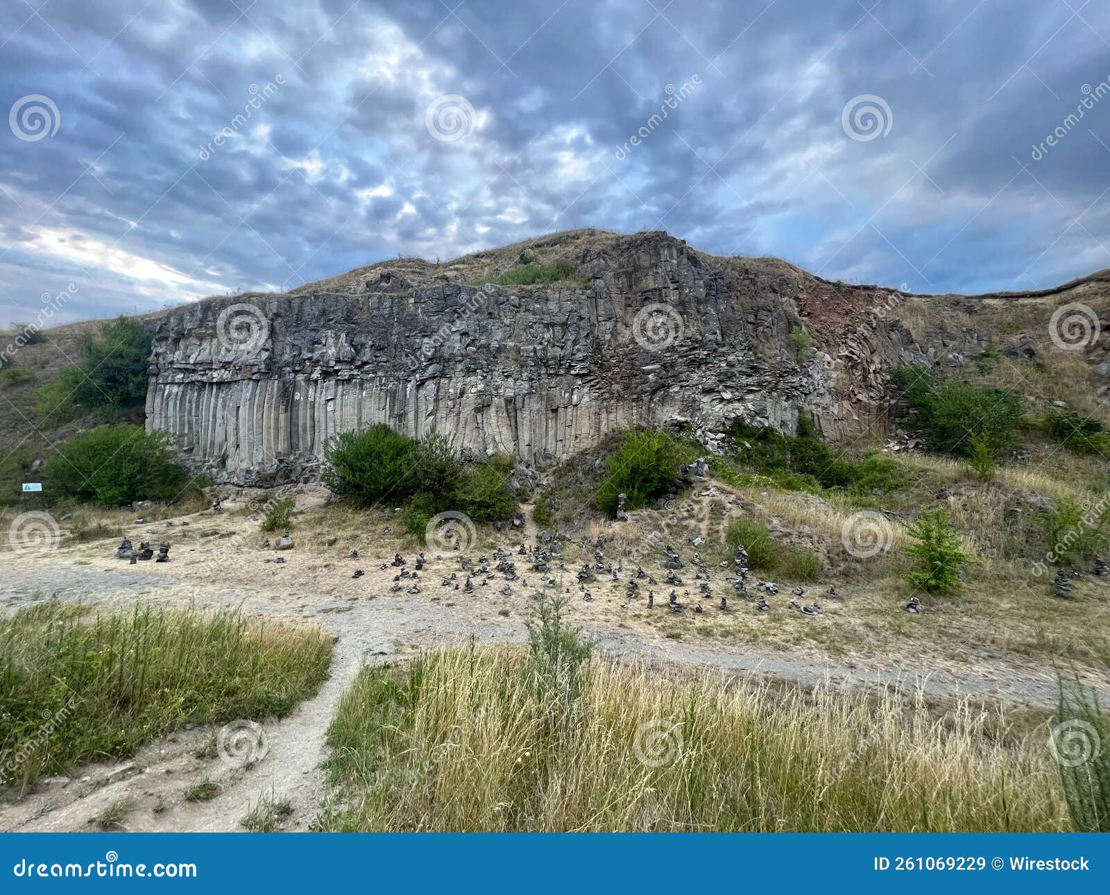 Beautiful View of the Racos Basalt Columns. Romania Stock Image - Image ...