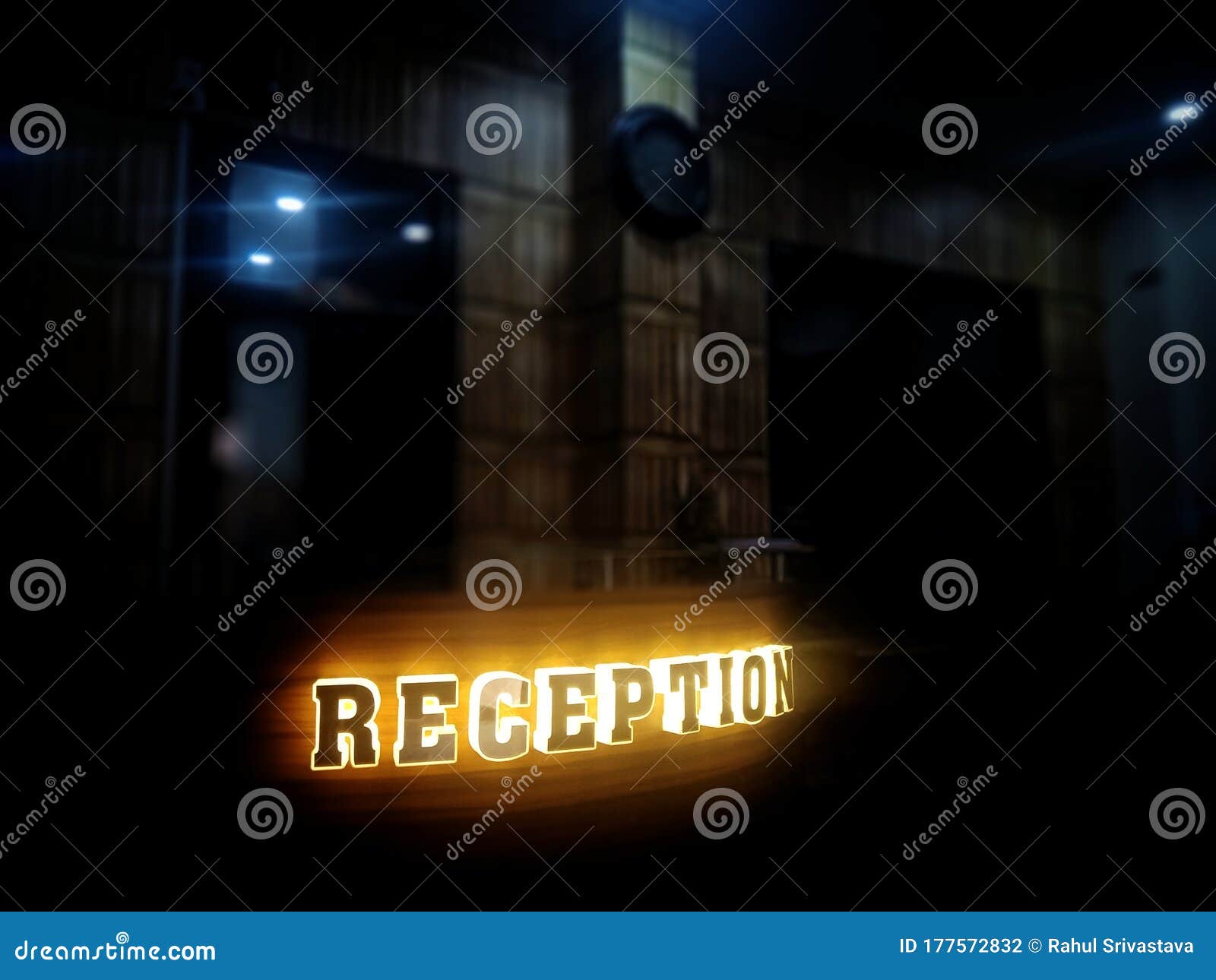 Beautiful View of Reception Logo that Can Be Used for Advertisement ...
