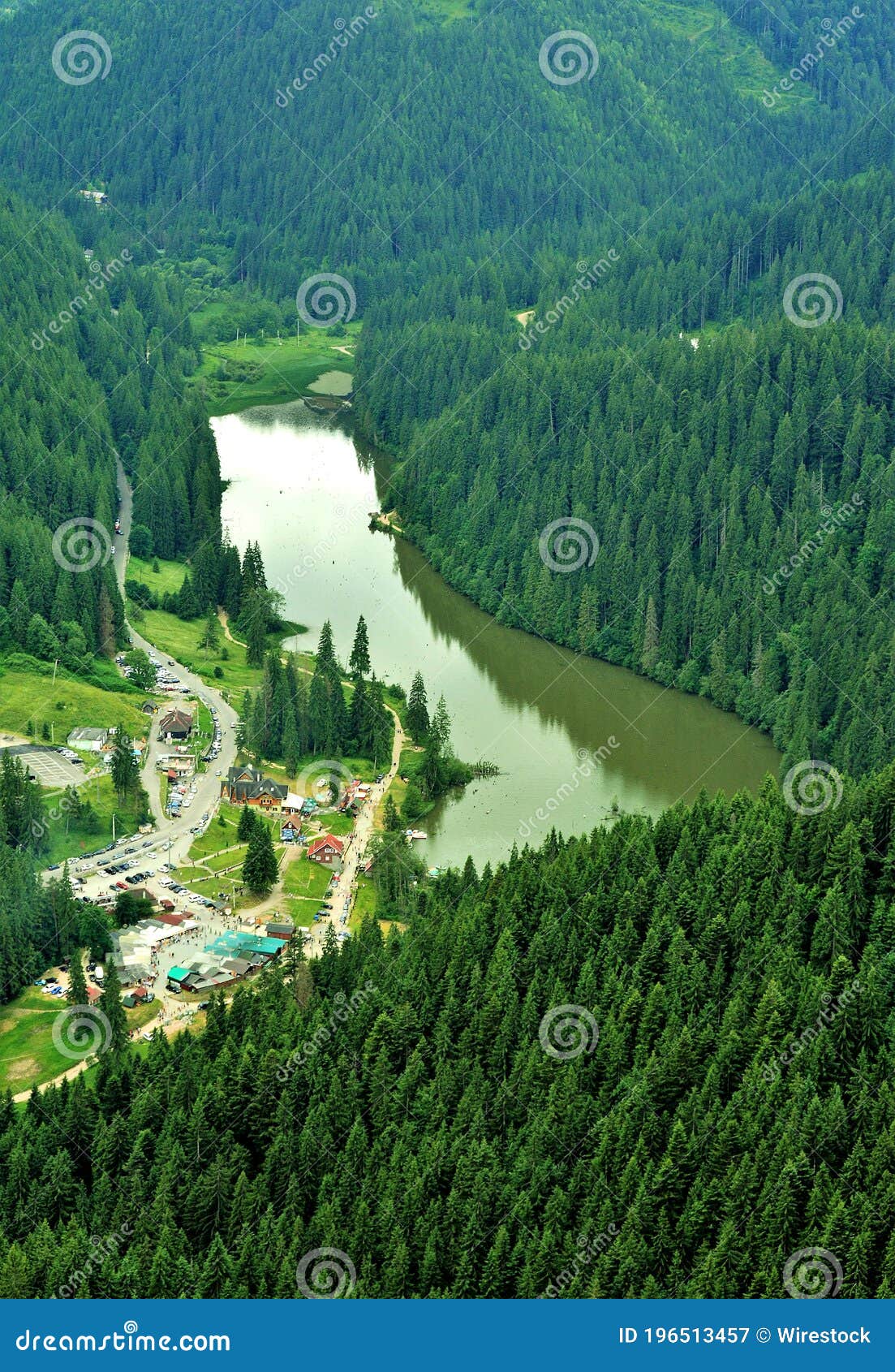 Beautiful View of the Red Lake in Romania Stock Image - Image of rural ...
