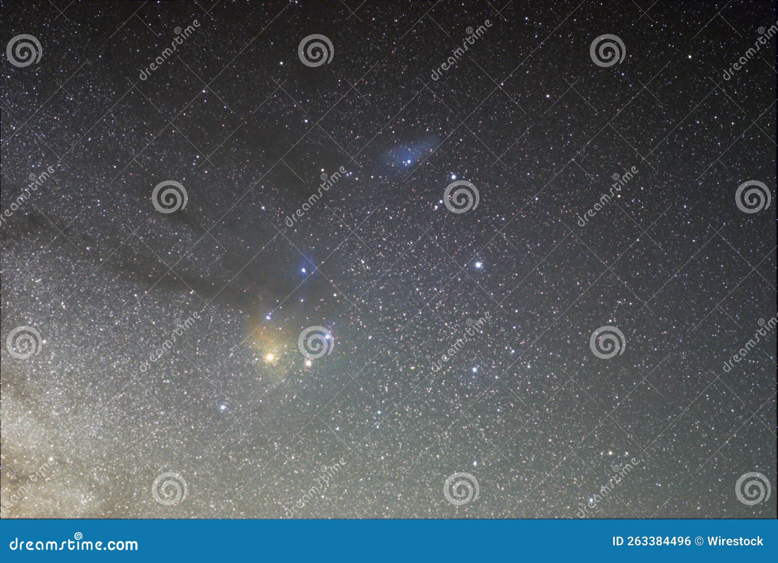 Beautiful View of Rho Ophiuchi Stock Photo - Image of scenic, view ...