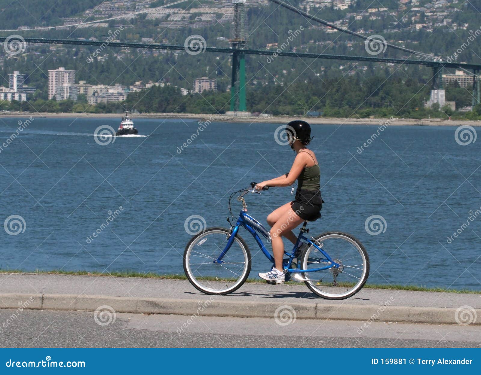 A Beautiful View while Riding Stock Image - Image of energy, bicycle ...