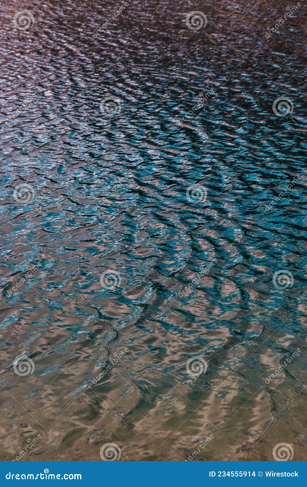 Beautiful View of Ripples on the Water Surface Stock Photo - Image of ...