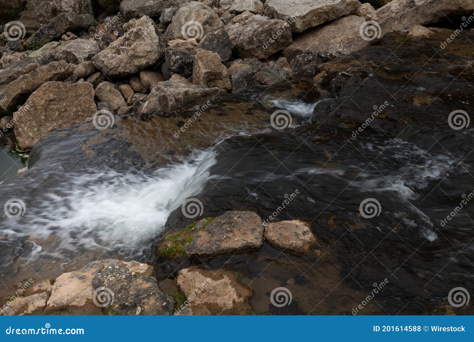 Beautiful View of the River Flowing on the Rocks - Great for Wallpapers ...