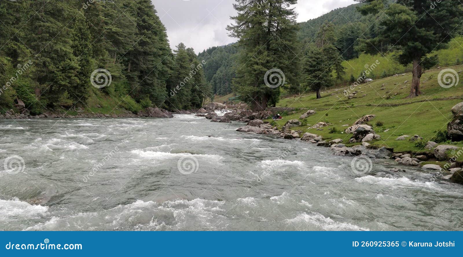 Beautiful View of a River at Pahalgam Kashmir India Stock Image - Image ...
