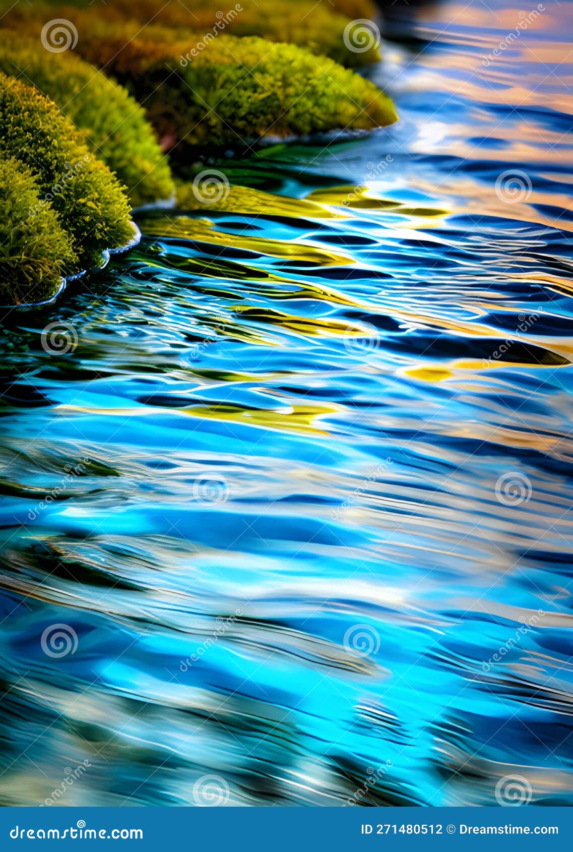 Beautiful View of the River in the Park , Ai Generated Stock ...