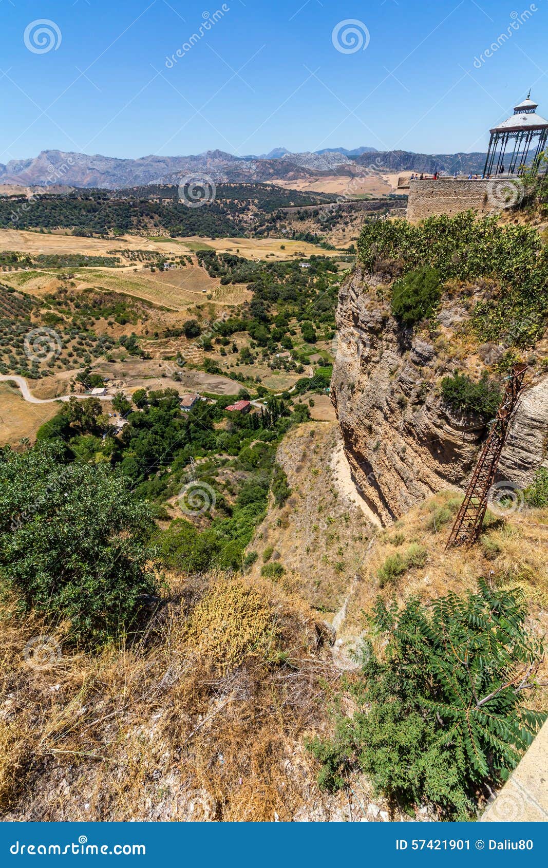 Beautiful View of Ronda Region, Spain Stock Image - Image of landscape ...