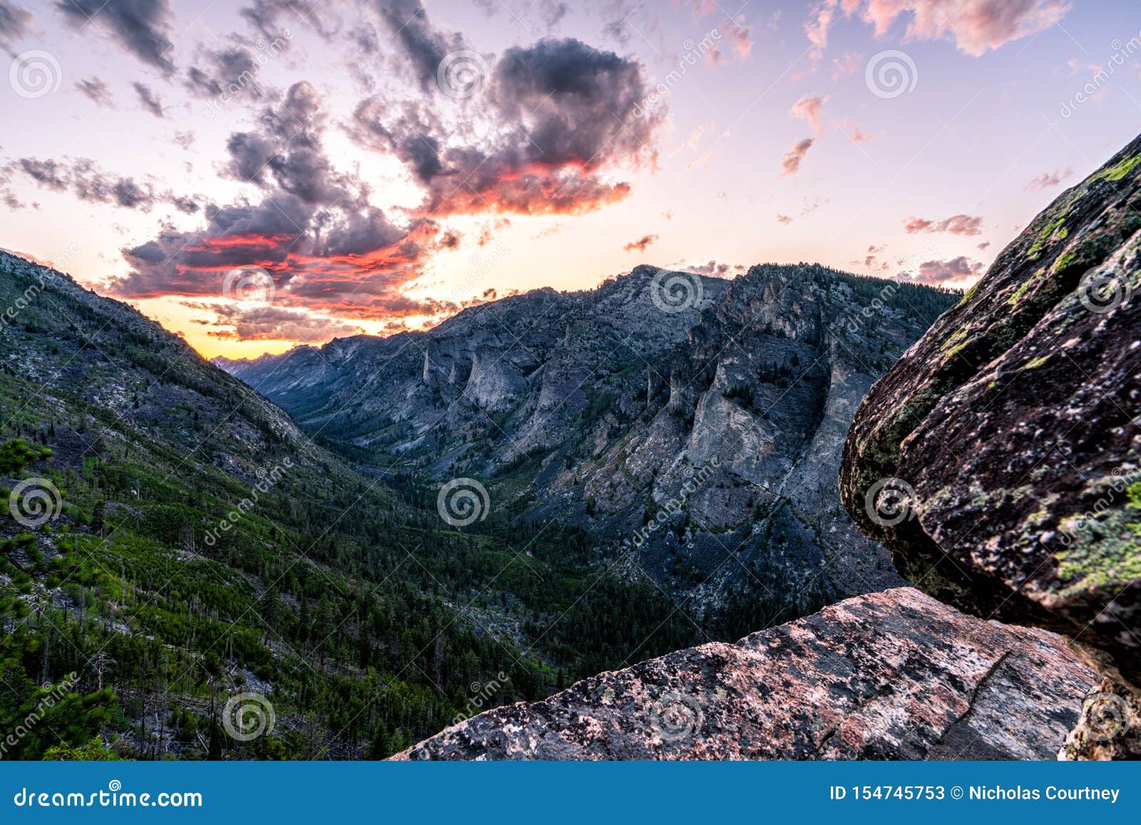 The Beautiful Bitterroot Mountains of Montana. Stock Image - Image of ...
