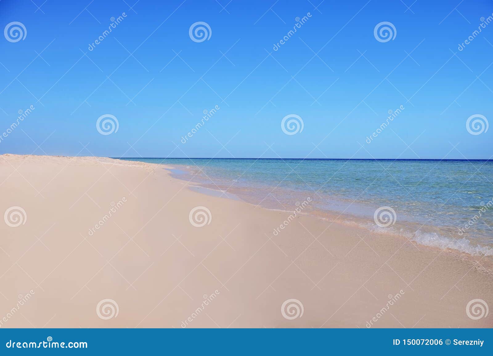 Beautiful View of Sandy Beach on Sunny Summer Day Stock Photo - Image ...
