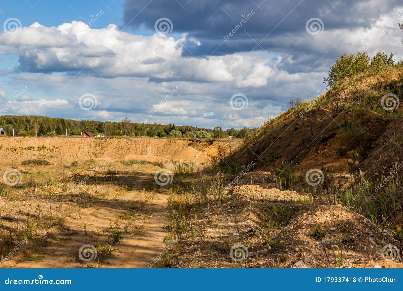 Beautiful View of the Sandy Terrain Stock Photo - Image of spent, sand ...