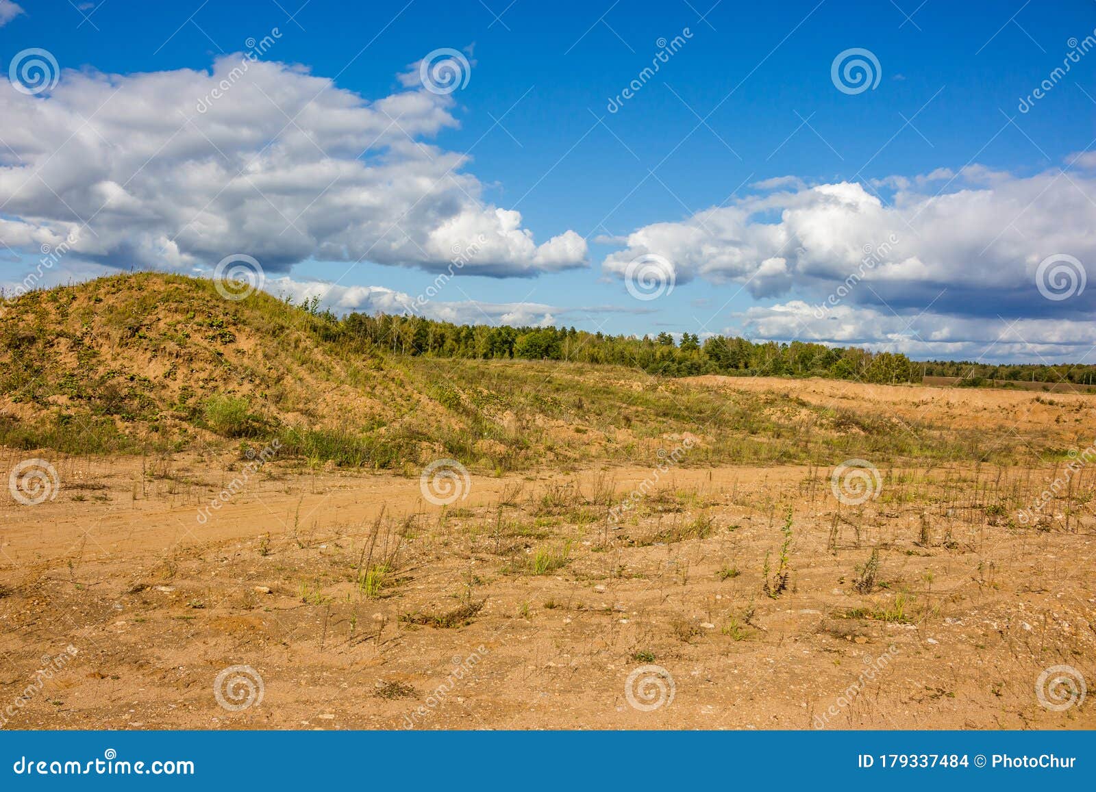 Beautiful View of the Sandy Terrain Stock Photo - Image of nature ...