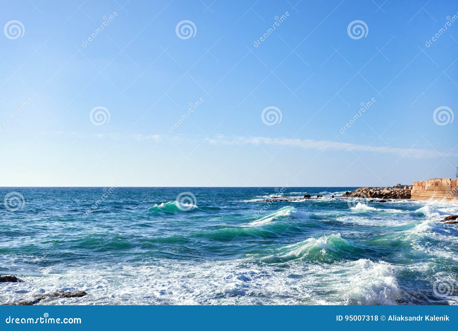 Beautiful View of Sea and Beach Stock Photo - Image of aegean, history ...
