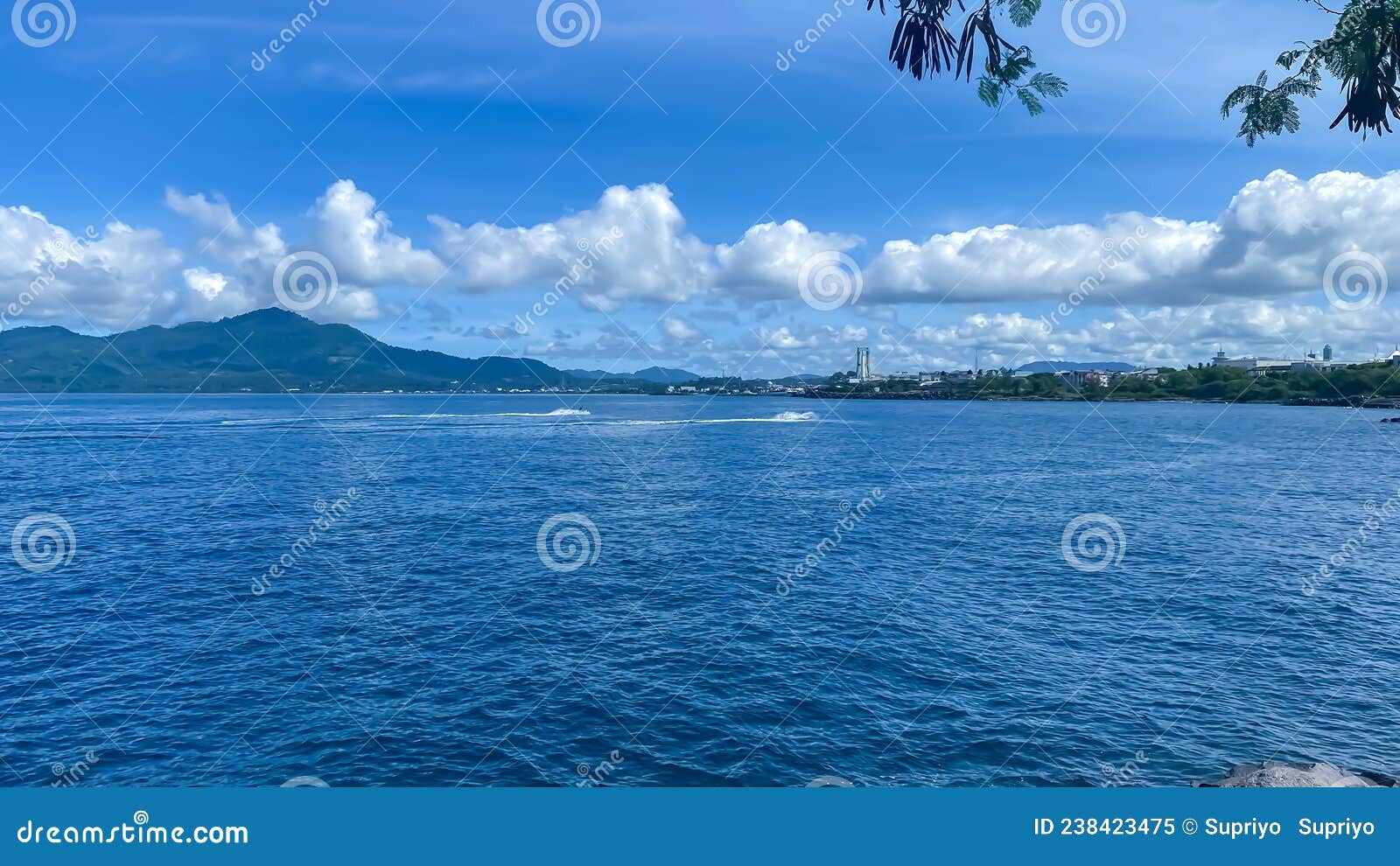 Beautiful View of the Sea in Manado Stock Image - Image of tourism ...