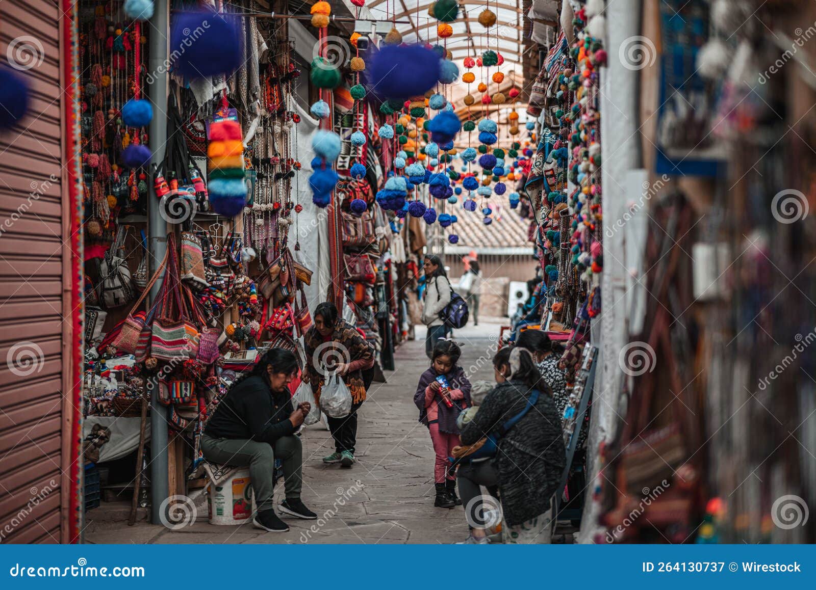 Beautiful View of Shops and Markets in Cusco in Peru Editorial ...