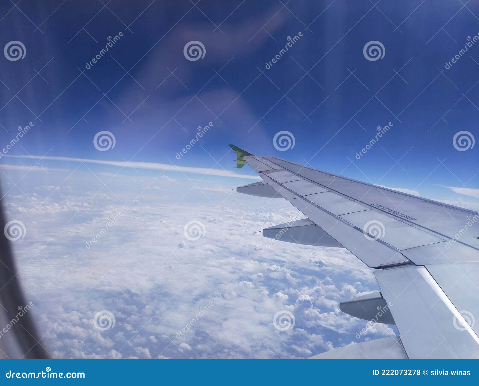Beautiful View on the Sky from Plane Stock Photo - Image of takeoff ...