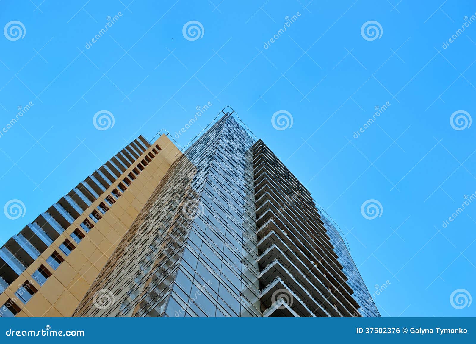 Beautiful View of Skyscrapers on Sky Background Stock Photo - Image of ...