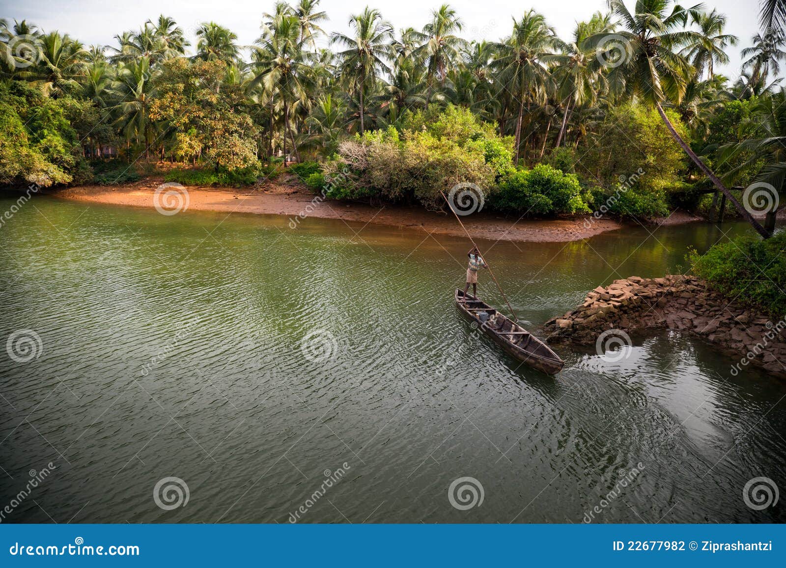 Beautiful View of Small Fishing Boat Stock Photo - Image of fishing ...