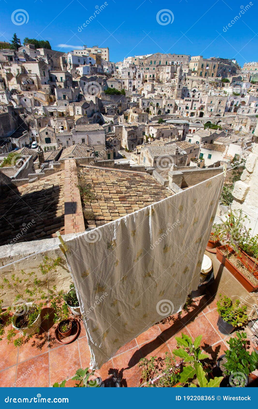 Beautiful View of a Small Town Old Buildings Made from Bricks Stock ...