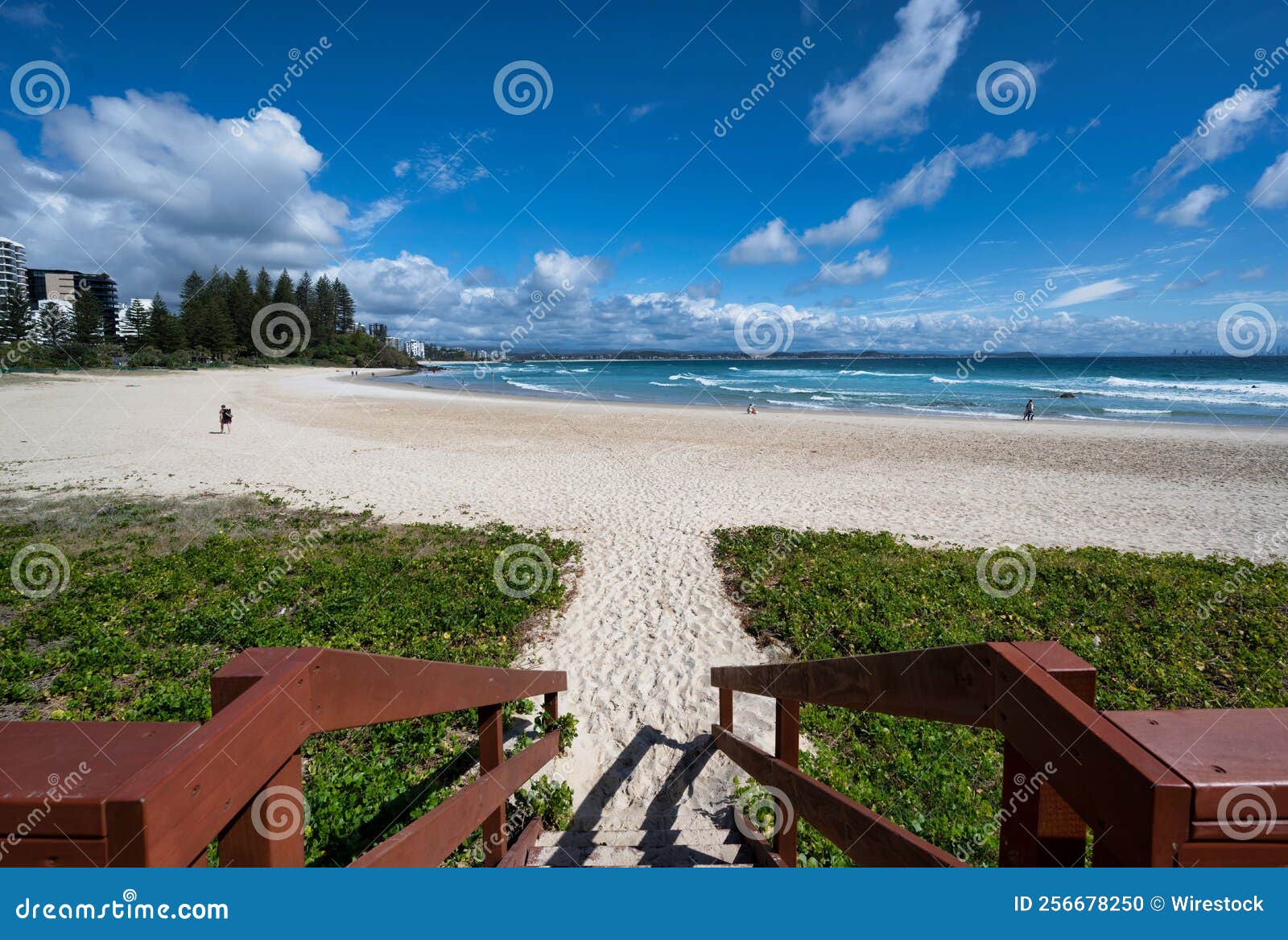 Beautiful View of the Snapper Rocks Beach Stock Photo - Image of summer ...
