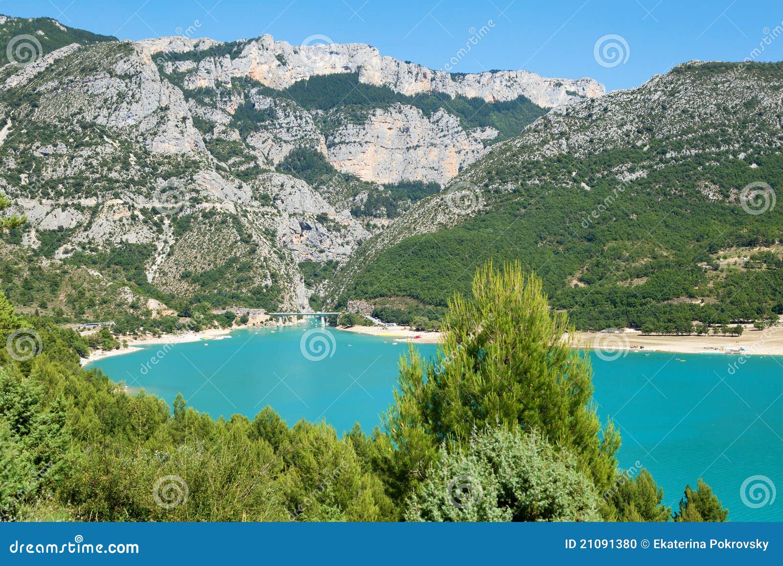 Beautiful View of St.Croix Lake Stock Photo - Image of famous, europe ...