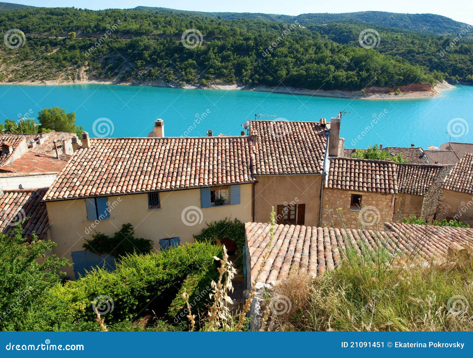 Beautiful View of St.Croix Lake in Verdon Stock Image - Image of ...