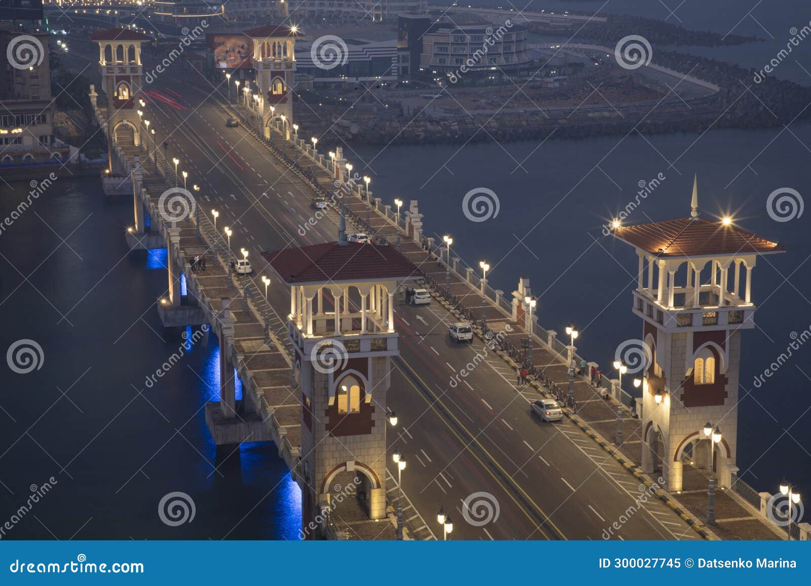 Beautiful View of the Stanley Bridge in Alexandria Stock Image - Image ...