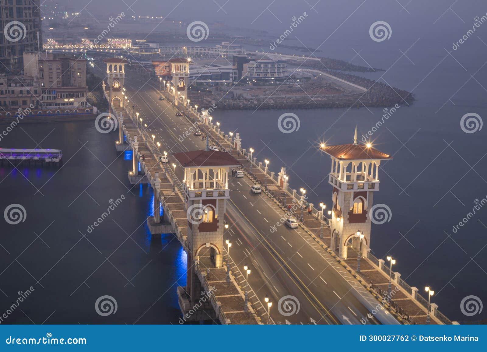 Beautiful View of the Stanley Bridge in Alexandria Stock Photo - Image ...