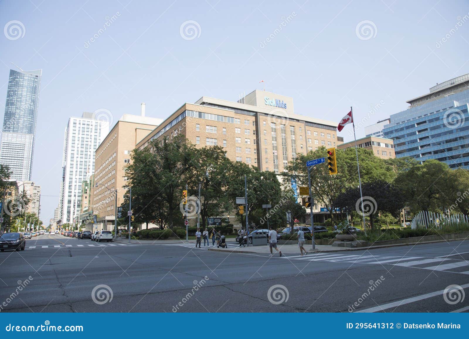 Beautiful View of the Street in Downtown Toronto Stock Photo - Image of ...