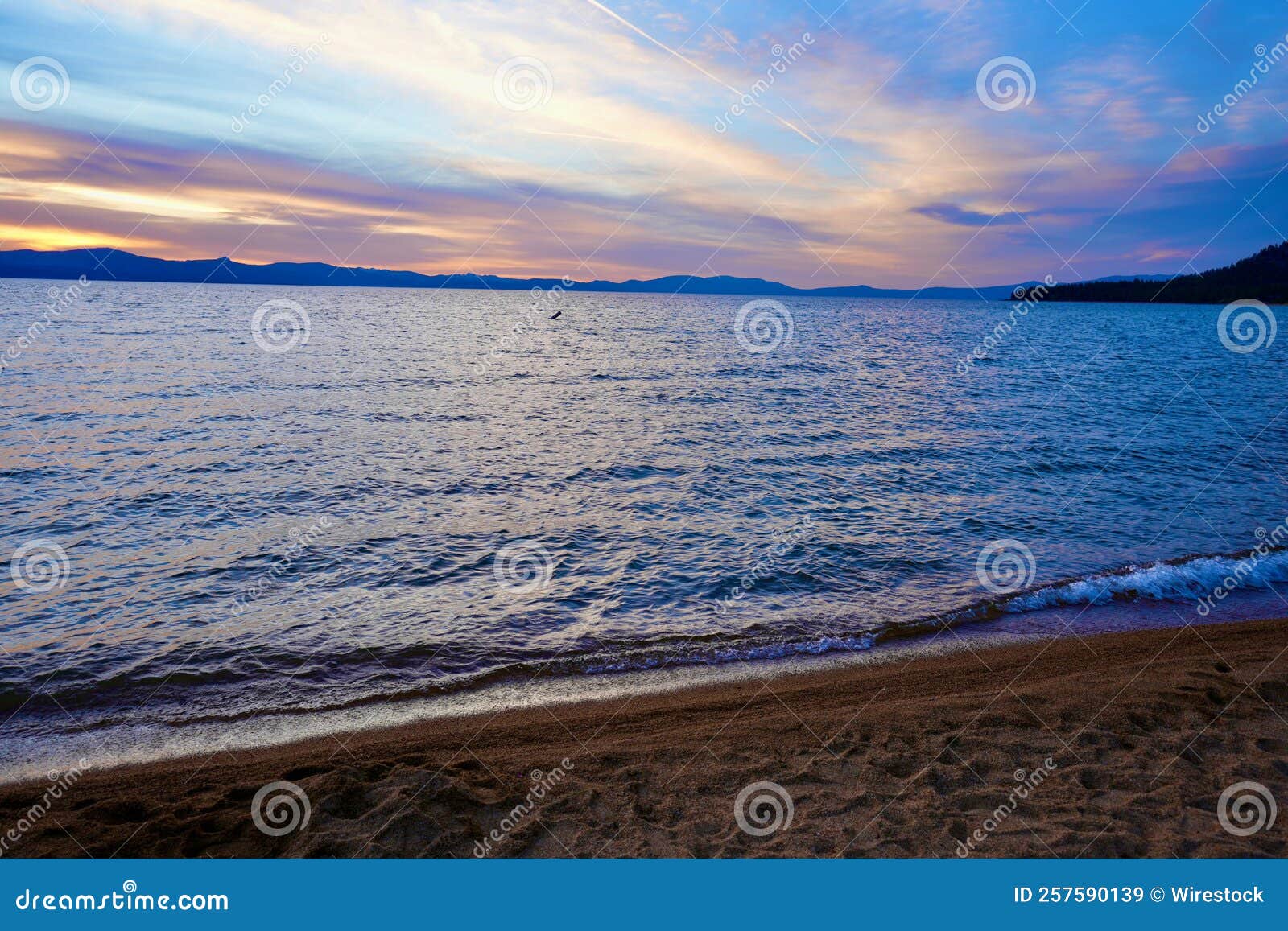 Beautiful View of the Sunset in the Beach Stock Image - Image of ...