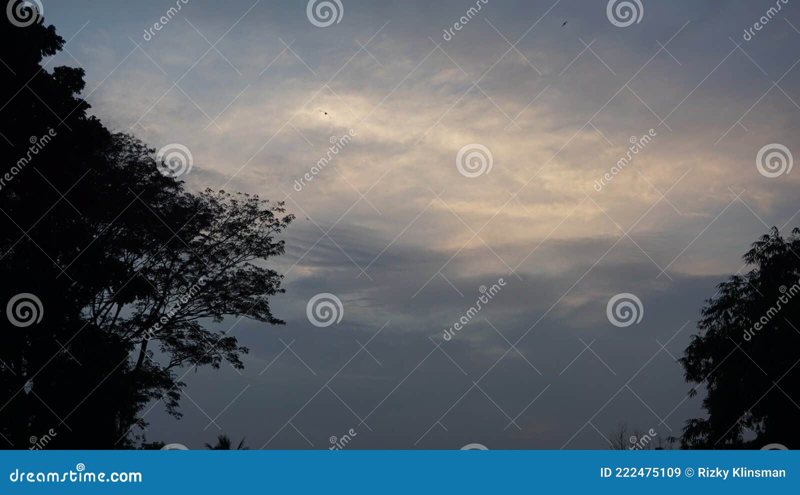 The Beautiful View of the Sunset Sky into the Night Stock Image - Image ...