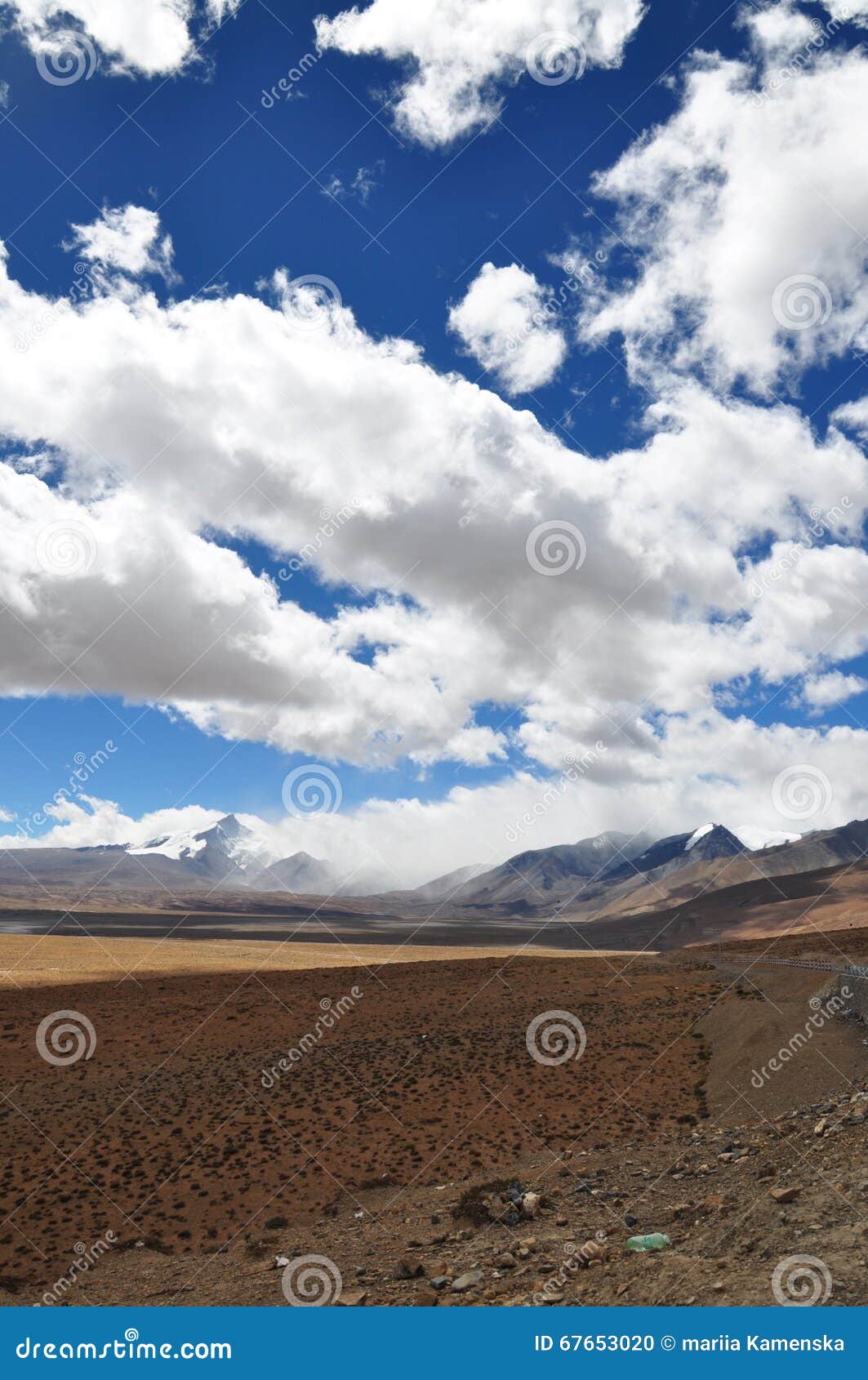 Beautiful View of Tibetan Landscape Stock Photo - Image of bright ...