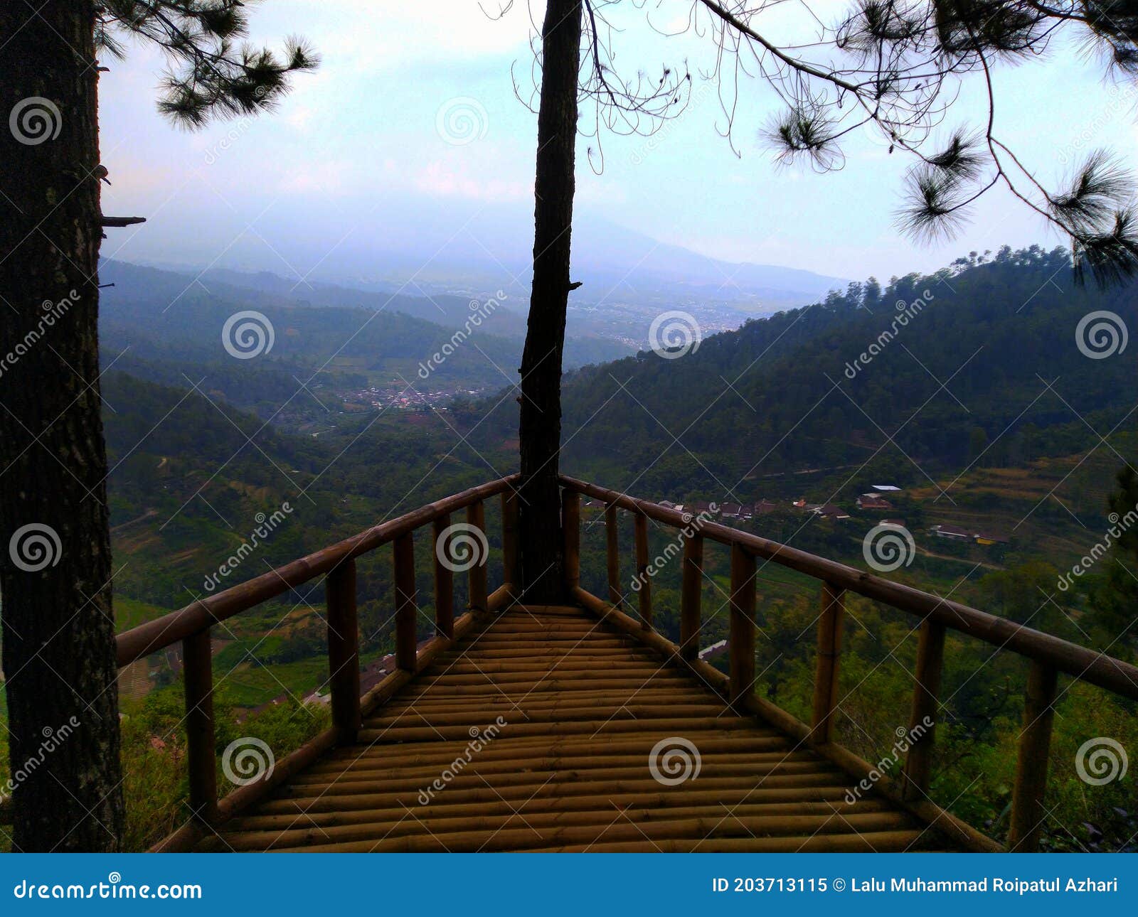 Beautiful View from Top of Hill Stock Image - Image of hill, mountain ...