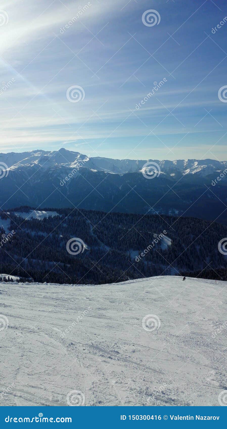 Beautiful View from the Top of the Mountain Stock Photo - Image of ...