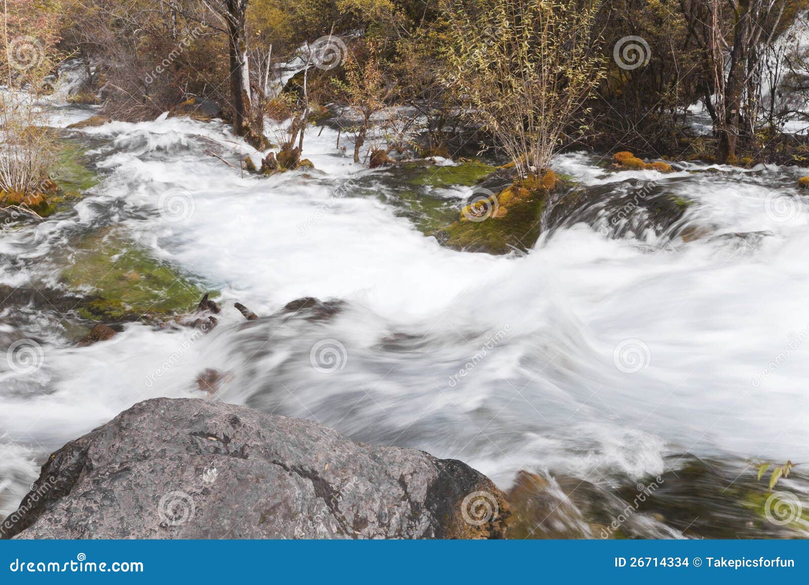 Beautiful View of Torrent at Jiuzhaigou Stock Photo - Image of natural ...