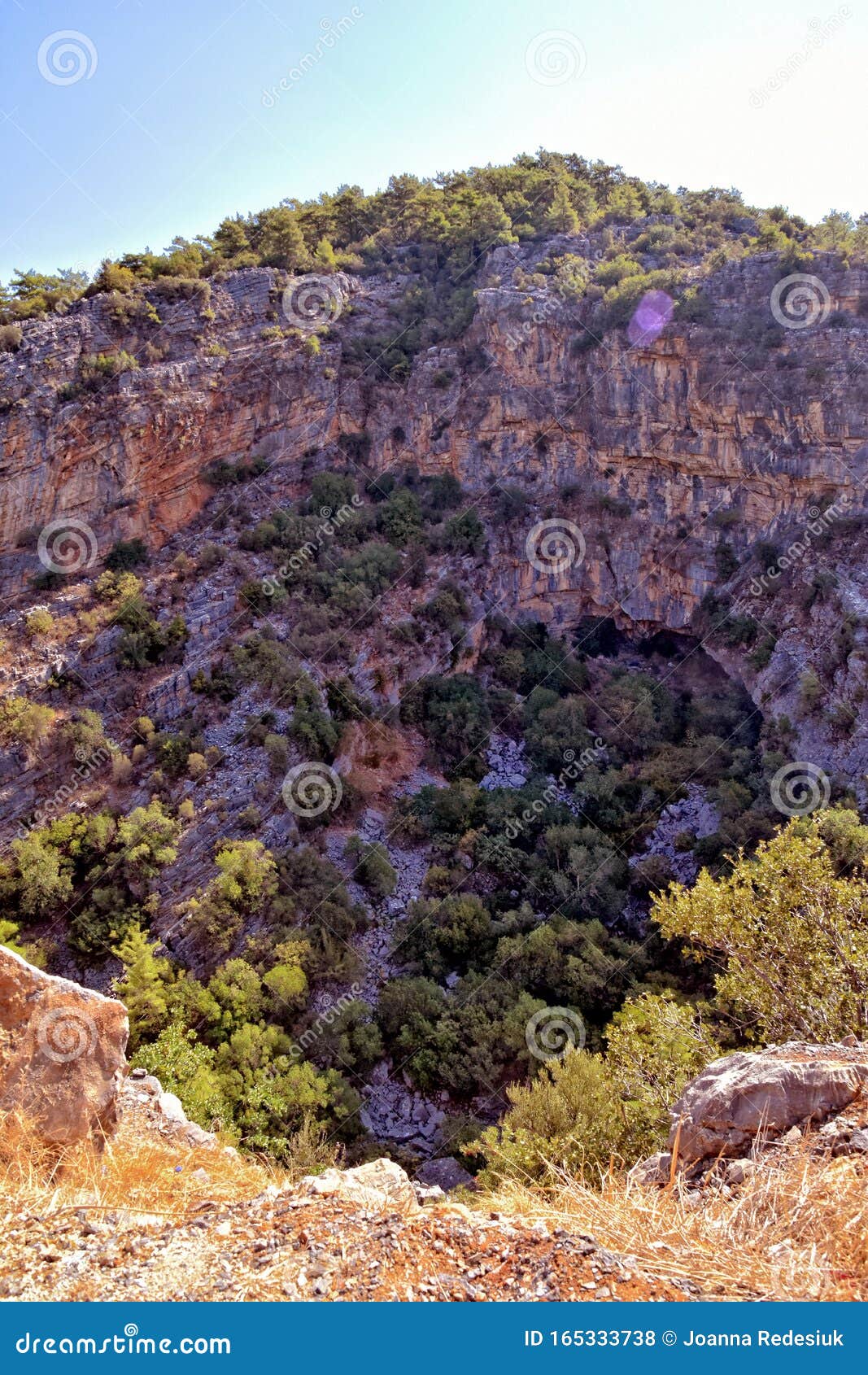 View of the Turkish Mountains Covered with Green Forest on a Summer Day ...