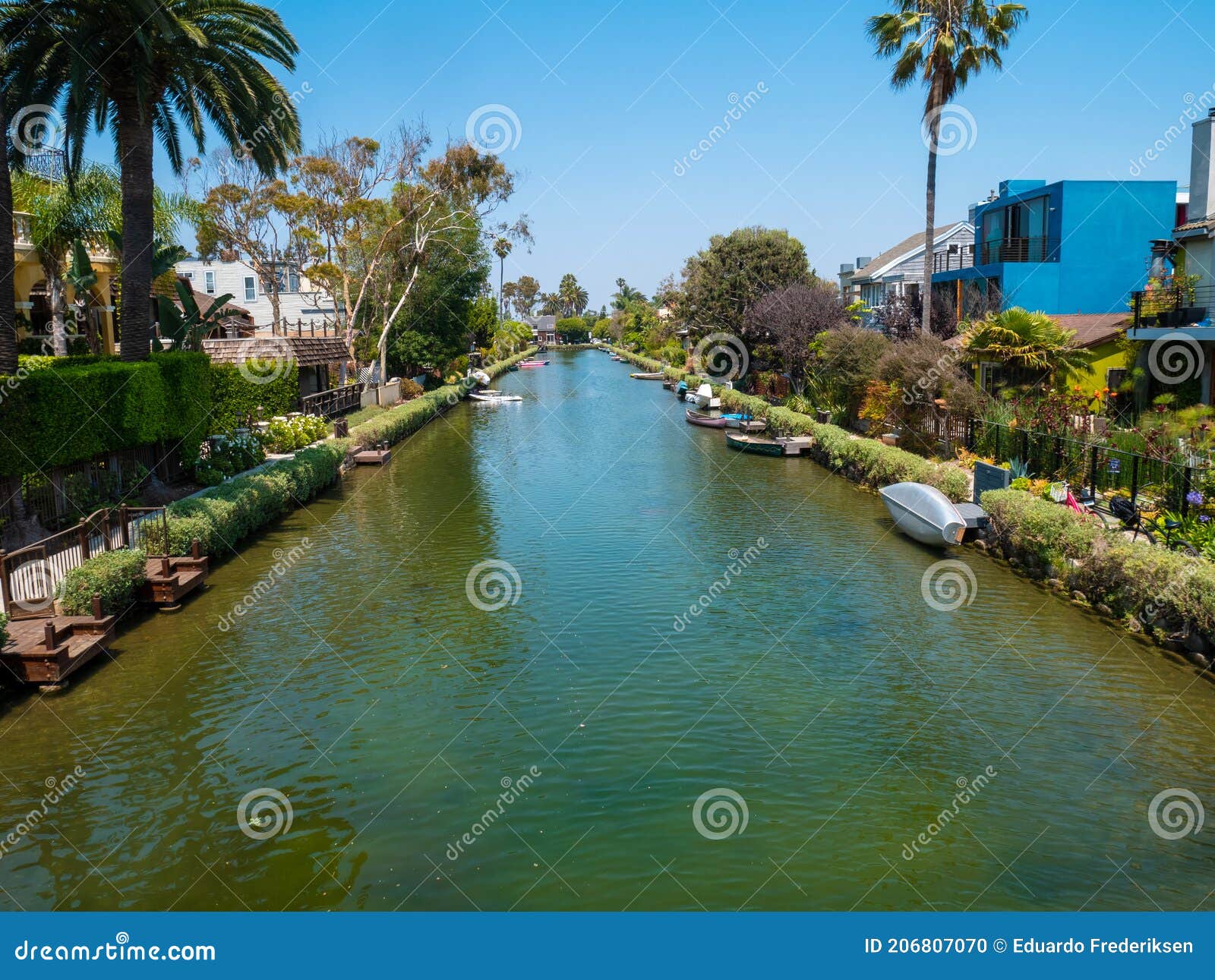 Beautiful View of Venice Beach Canals in California Stock Photo - Image ...