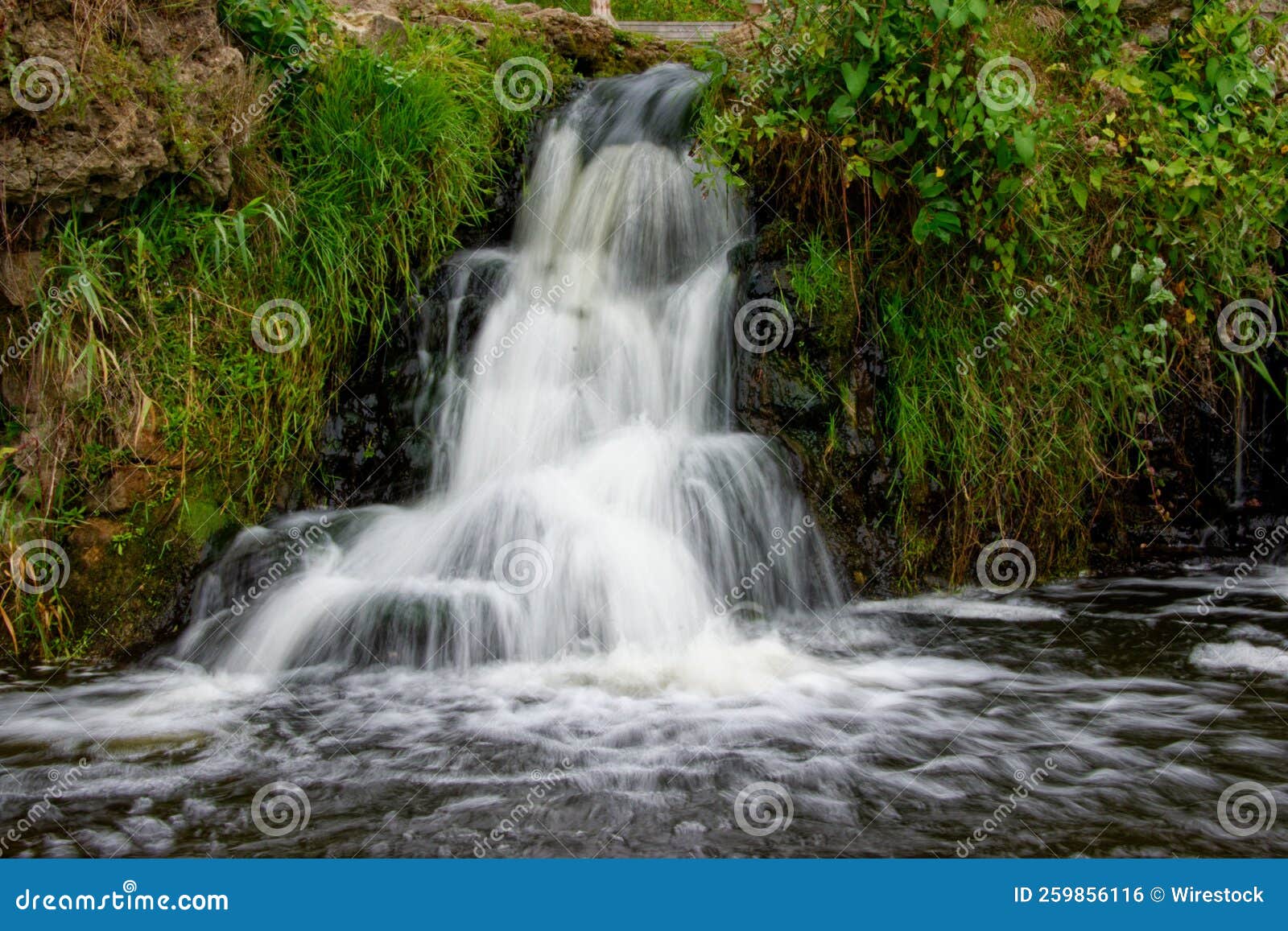 Beautiful View of Ventas Rumba Fall in Kuldiga, Latvia Stock Photo ...