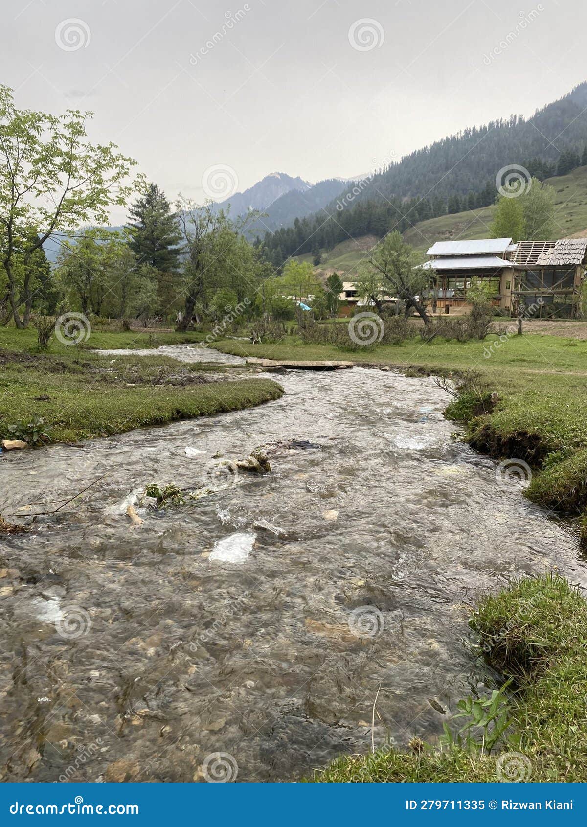 Beautiful View of Water Stream in Neelam Valley Kashmir Stock Image ...